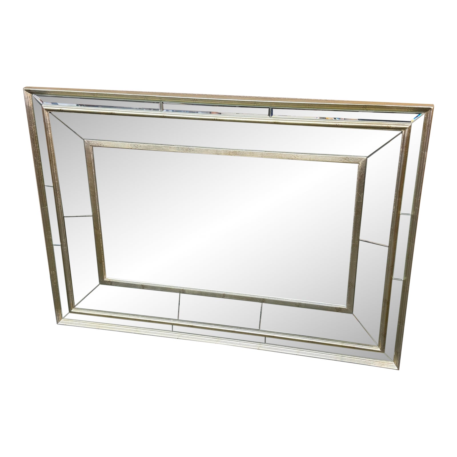 Transitional Mirror Framed Wall Mirror | Chairish