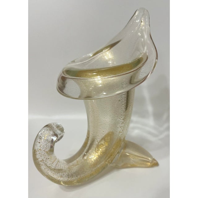 Vintage Murano Archimede Seguso Glass Cornucopia/Horn of Plenty/Jack in ...