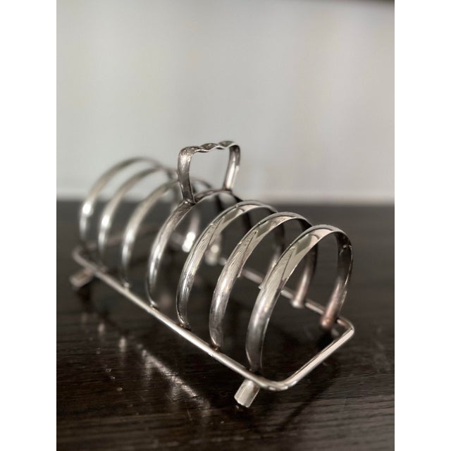 Vintage Mid-Century English Six Slice Toast Caddy | Chairish