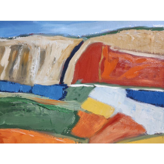 Choral Des Couleurs, Abstract Landscape, Modern Painting Framed by ...