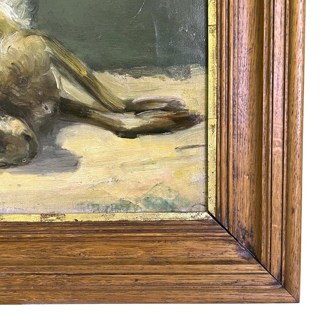 19th Century Belgian Hare Hunting Trophy Still Life Painting | Chairish