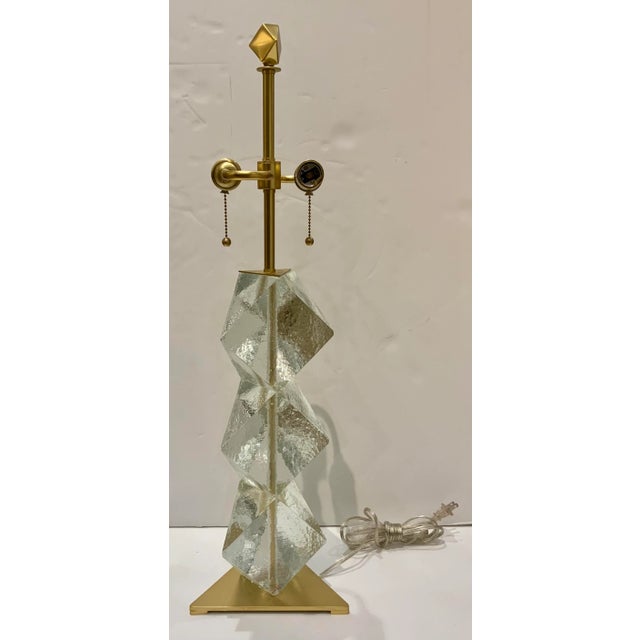 Jean Louis Deniot for Baker Modern Brass Finished Zircon Table Lamp ...