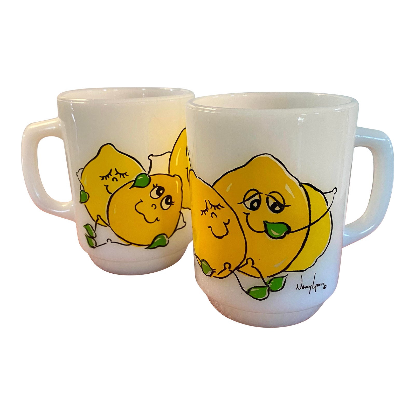 1970s Vintage Anchor Hocking Nancy Lynn Lemon Cups- a Pair | Chairish