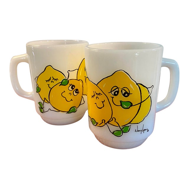 1970s Vintage Anchor Hocking Nancy Lynn Lemon Cups- a Pair | Chairish