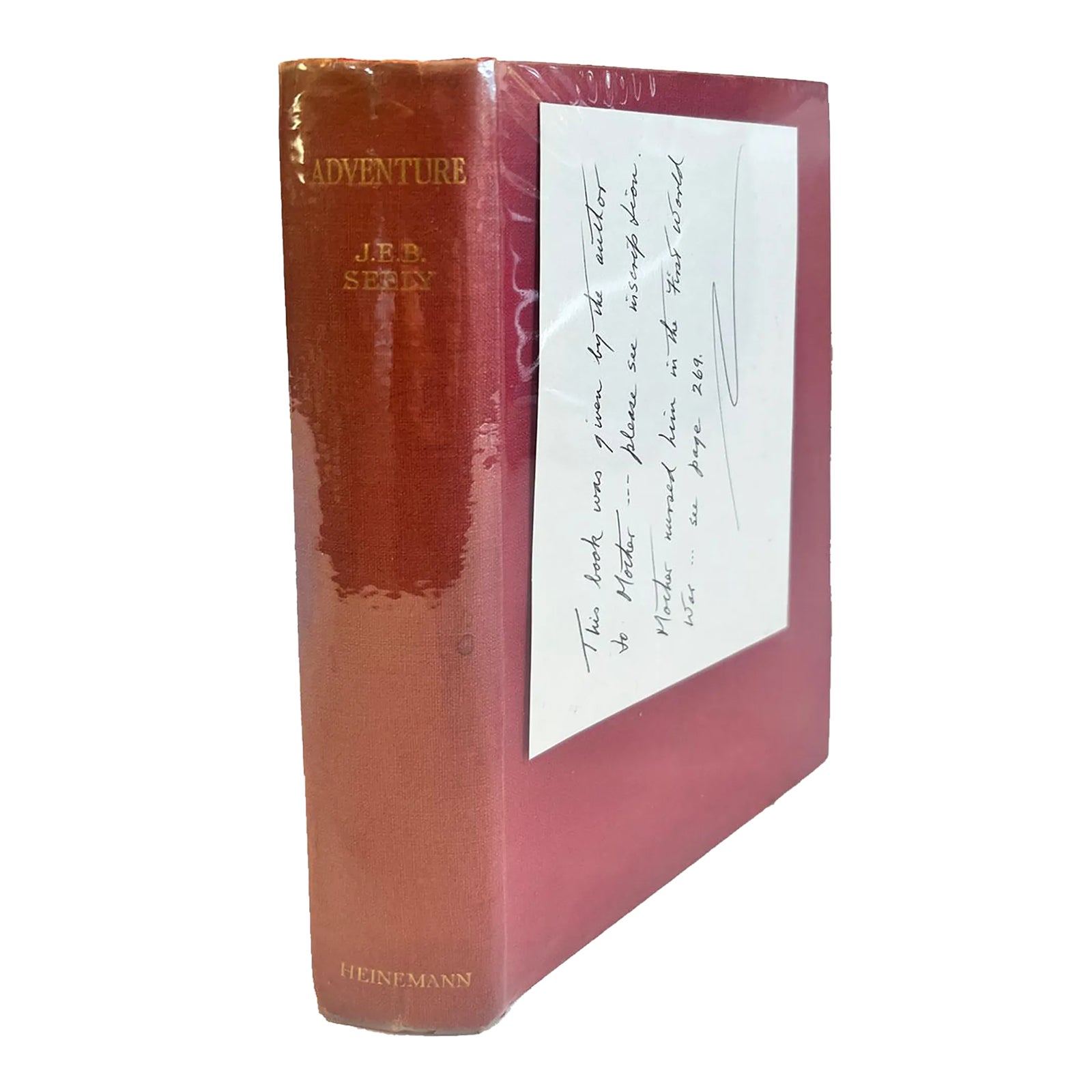 Signed Book: Adventure by the Right Honorable Major-General J. E. B ...