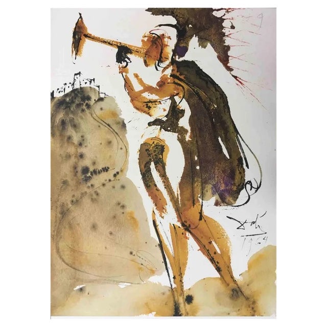 Salvador Dalí, Canite Tuba in Sion, Lithograph, 1964 | Chairish