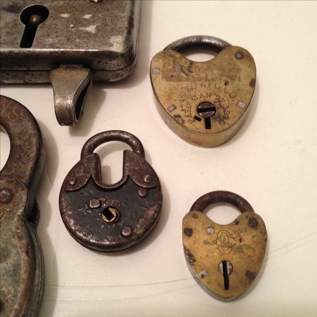 Assorted Antique Locks - Set of 5 | Chairish