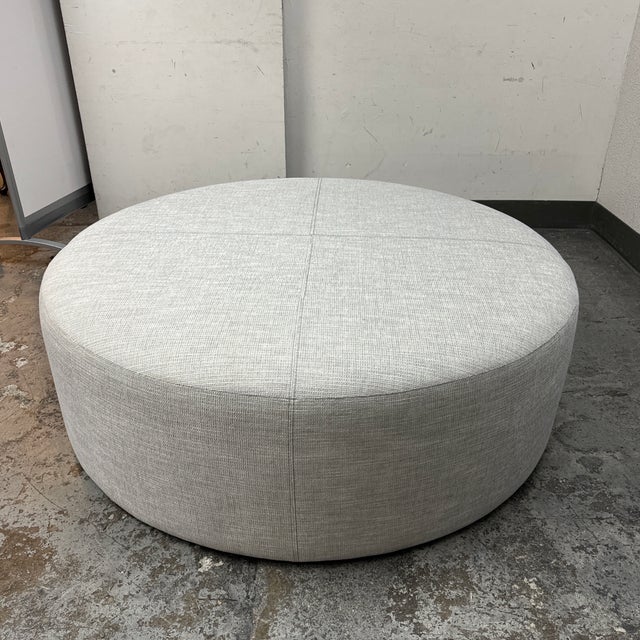 Custom Design Padded + Upholstered Ottoman | Chairish