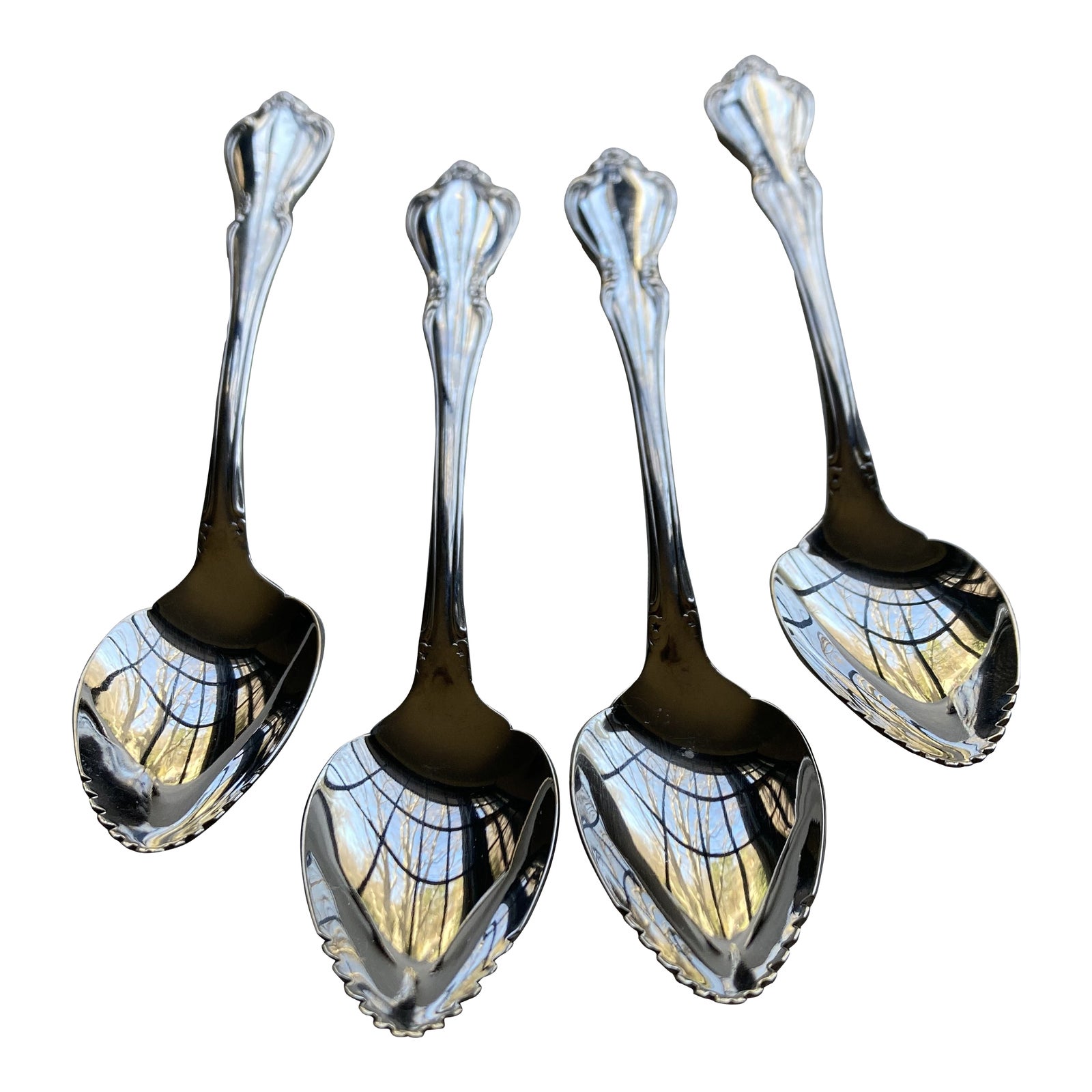 Vintage Oneidacraft Deluxe Stainless " Chateau " Pattern Grapefruits ...