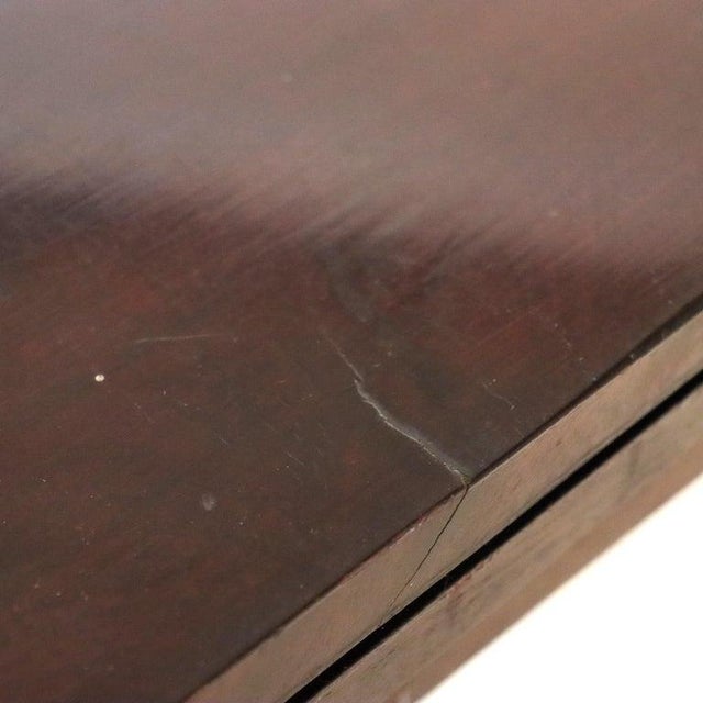 Antique Sheraton Mahogany Game Table With Rope Carved Legs Unsigned ...