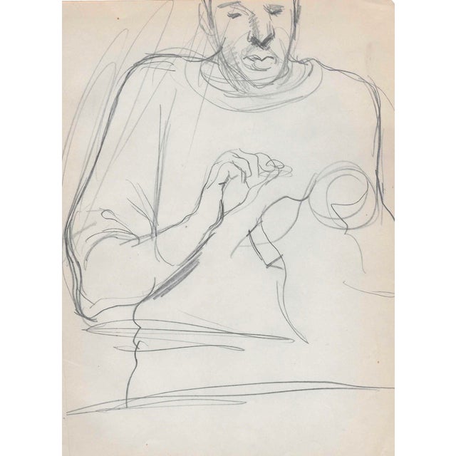 1961 Drawing of a Cobbler | Chairish