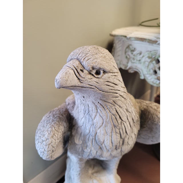 1980s Large Vintage Concrete Eagle Statue | Chairish