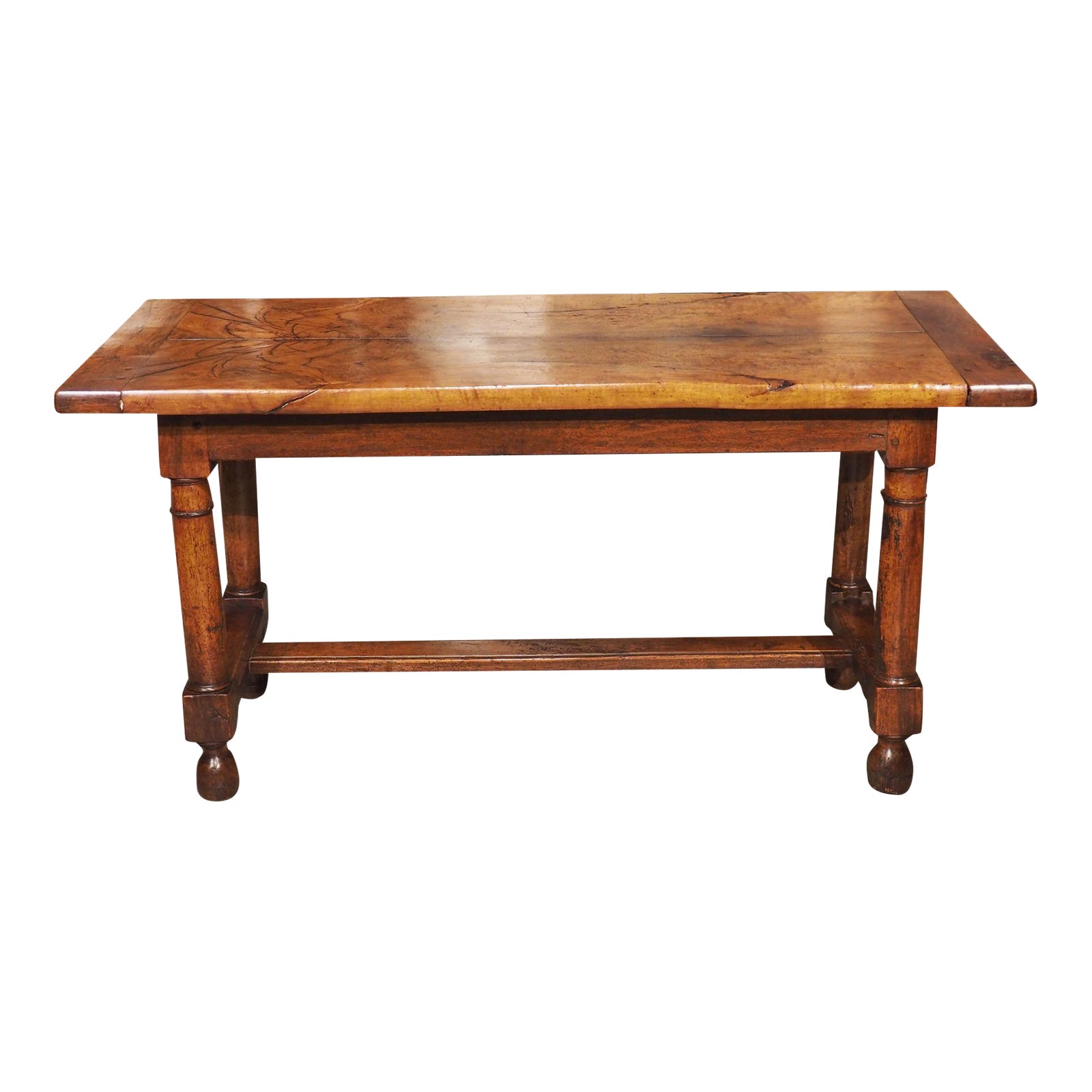 19th Century Single Burl Walnut Plank Table From Normandy, France ...