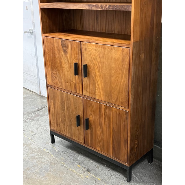 Room & Board Linear Collection Custom Media Cabinet/Bookshelf | Chairish