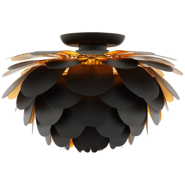 Chapman & Myers for Visual Comfort Signature Cynara Large Flush Mount ...