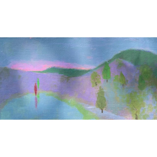 Vintage Ethereal Figurative Landscape Painting by Martin Friedman ...