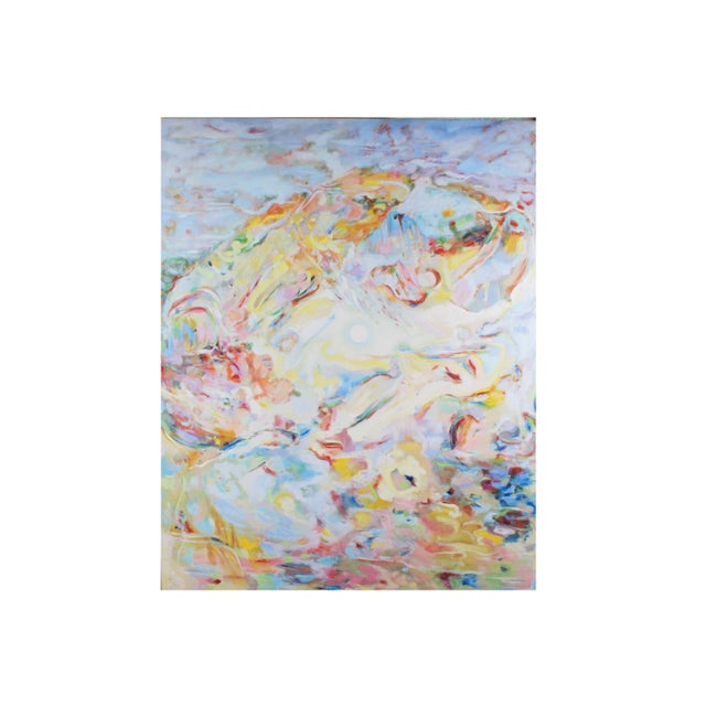 Ronald D. Newman Signed Oil on Canvas Abstract Painting | Chairish