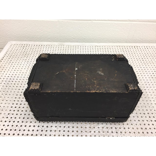 Antique Tramp Art Box | Chairish