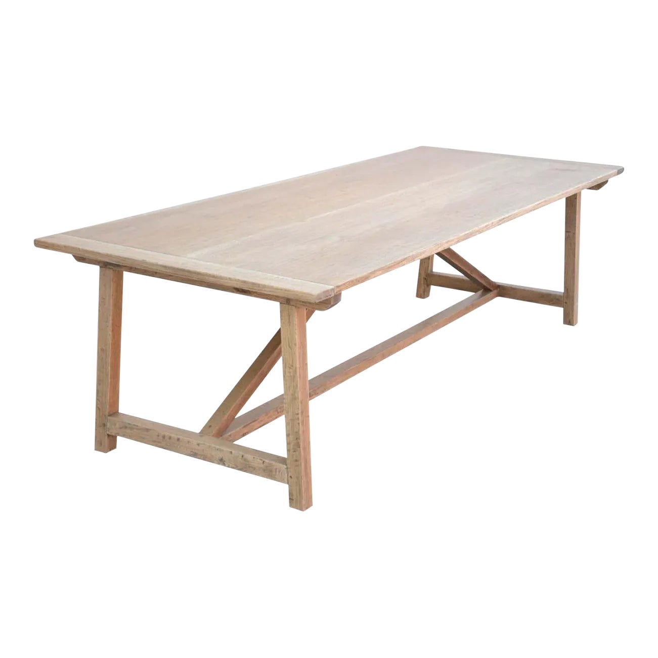 Expandable Farm Table in Distressed Rift Sawn Oak by Petersen Antiques ...