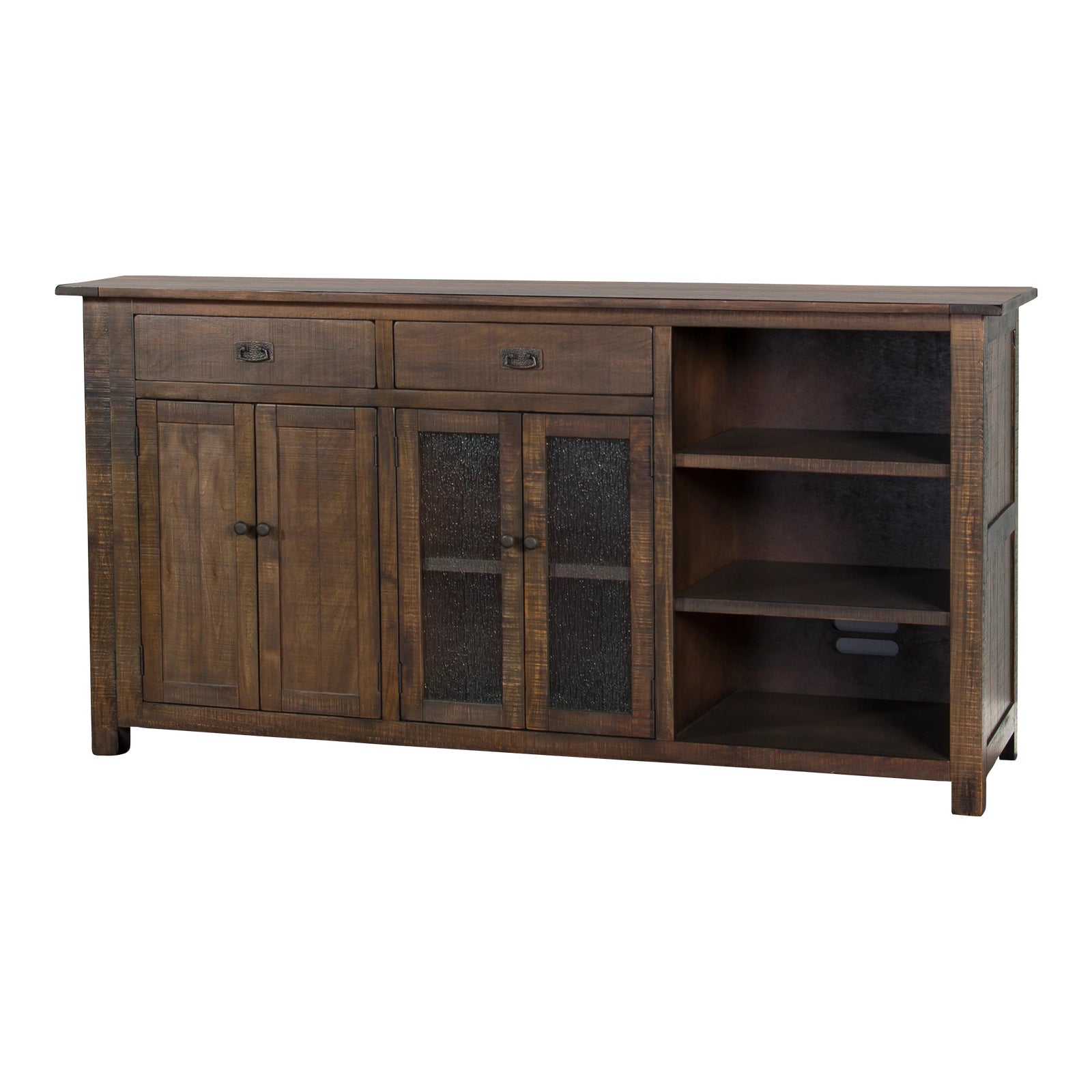 Large Sideboard Buffet Home Bar for Wine Fridge | Chairish