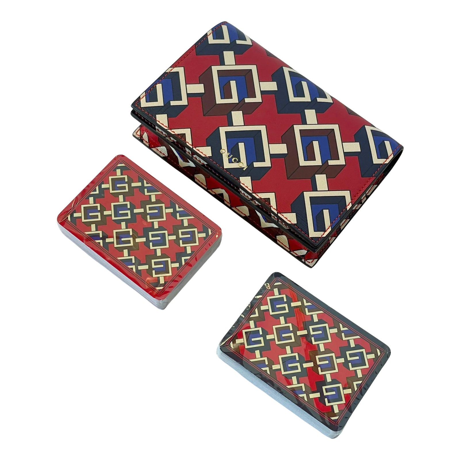 Gucci Geometric G Double Playing Card Set | Chairish