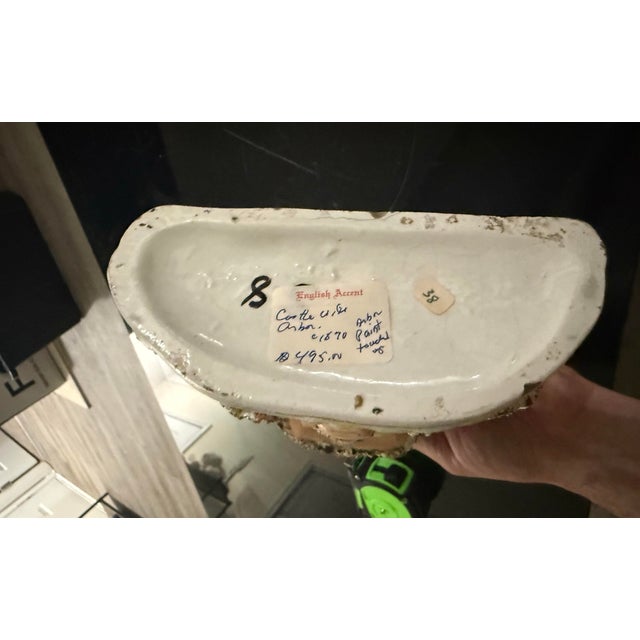 Staffordshire Antique Cottage House 19th Century Porcelain England Hand ...