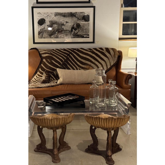 Mid 20th Century Venetian Style Parcel-Gilt Shell Form Carved-Wood ...