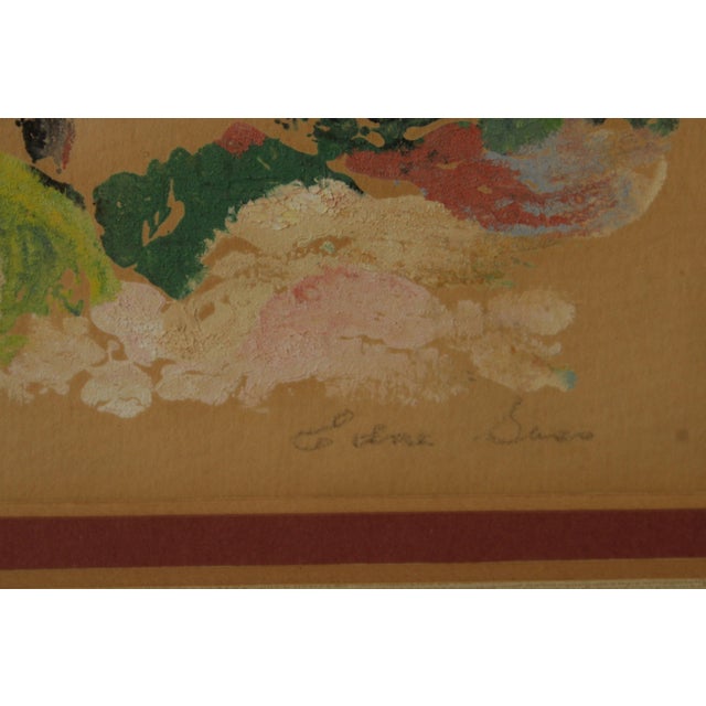 Le Fleuve' Impressionist Landscape Monotype Painting by Edna Gass ...