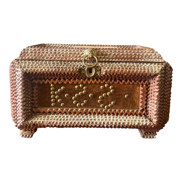 1920’s Tramp Art Box | Chairish