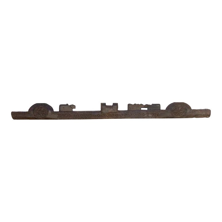 Antique Naga Carved Wooden Yoke | Chairish