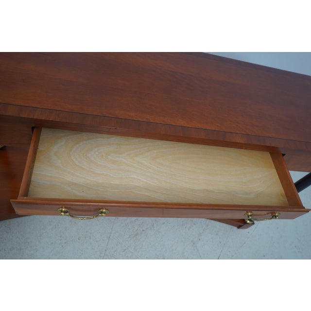 Ethan Allen French Empire Style Cherry Console Sofa Table | Chairish