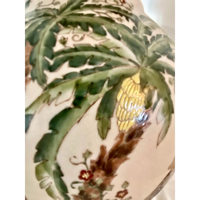 Vintage Fredrick Cooper Chinoiserie Asian Handpainted With Palm Trees ...