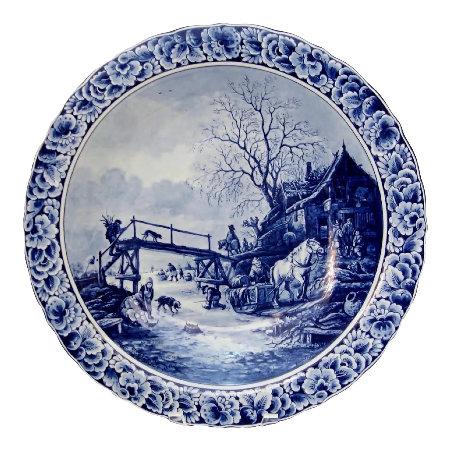 Limited Edition 20th Century Delft Plate | Chairish