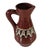 Bulgarian Troyan Red Feather Pitcher & Cup Set 9 Cups 12 Oz | Chairish