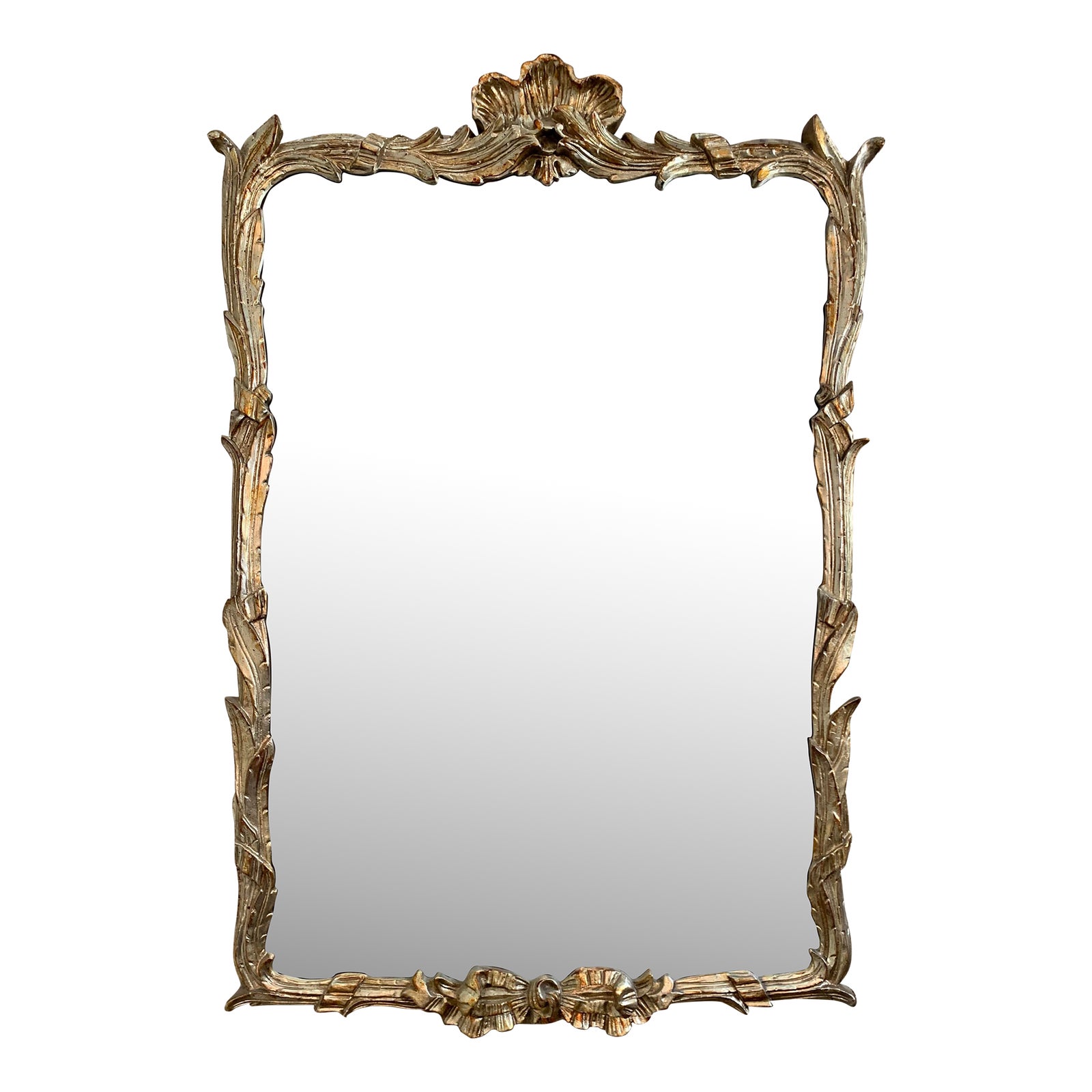 1980s Regency Style Shell and Bow Mirror by Carolina Mirror Company ...