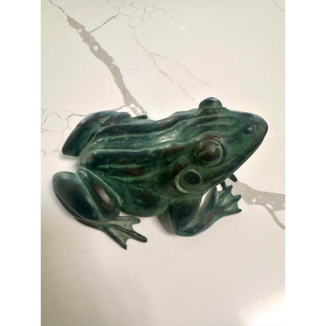 Vintage Verde Austin Garden Statue Frog | Chairish