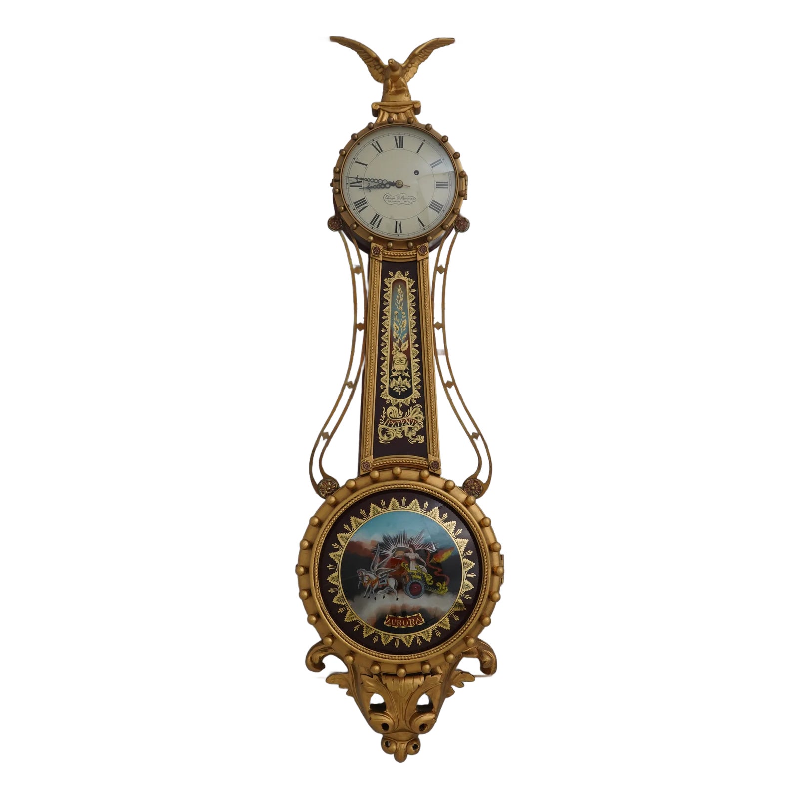 Elmer Stennes Girandole Banjo Wall Clock | Chairish