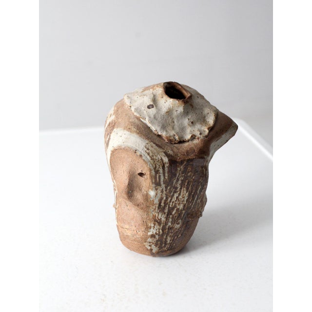 Vintage Studio Pottery Free Form Vase | Chairish