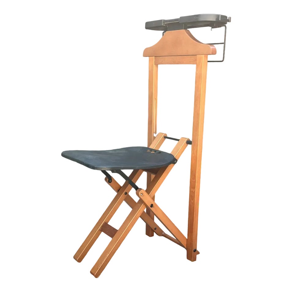 Foldable Valet-Coat Rack with Seat from Foppapedretti, Italy, 1980s ...