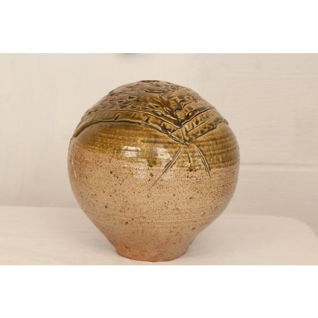 Vintage Salt Glazed Bulbous Pottery | Chairish