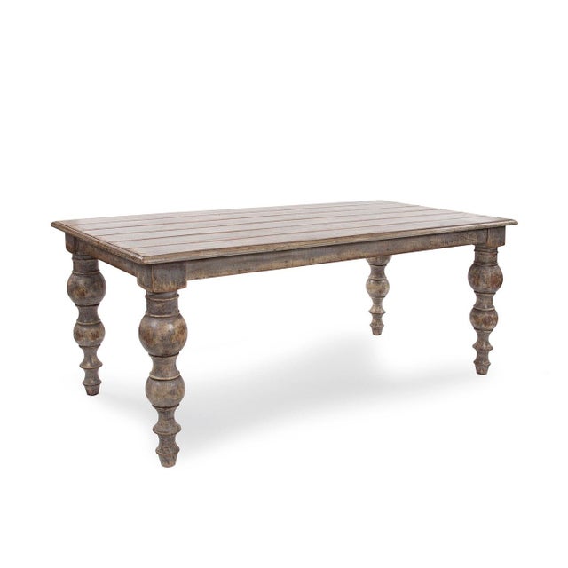 Distressed Farmhouse Dining Table | Chairish