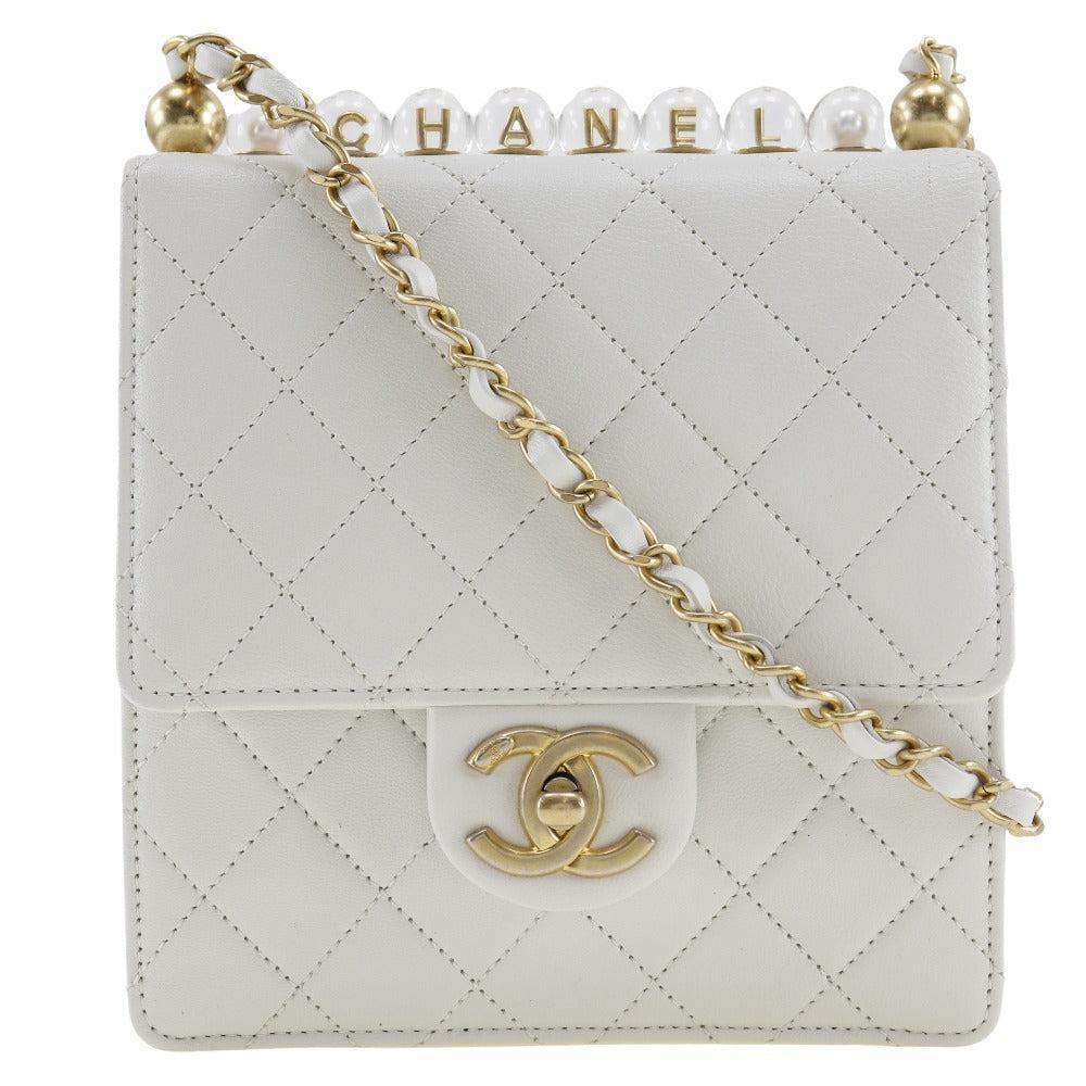 Chanel Pearl Bag Shoulder Bag | Chairish