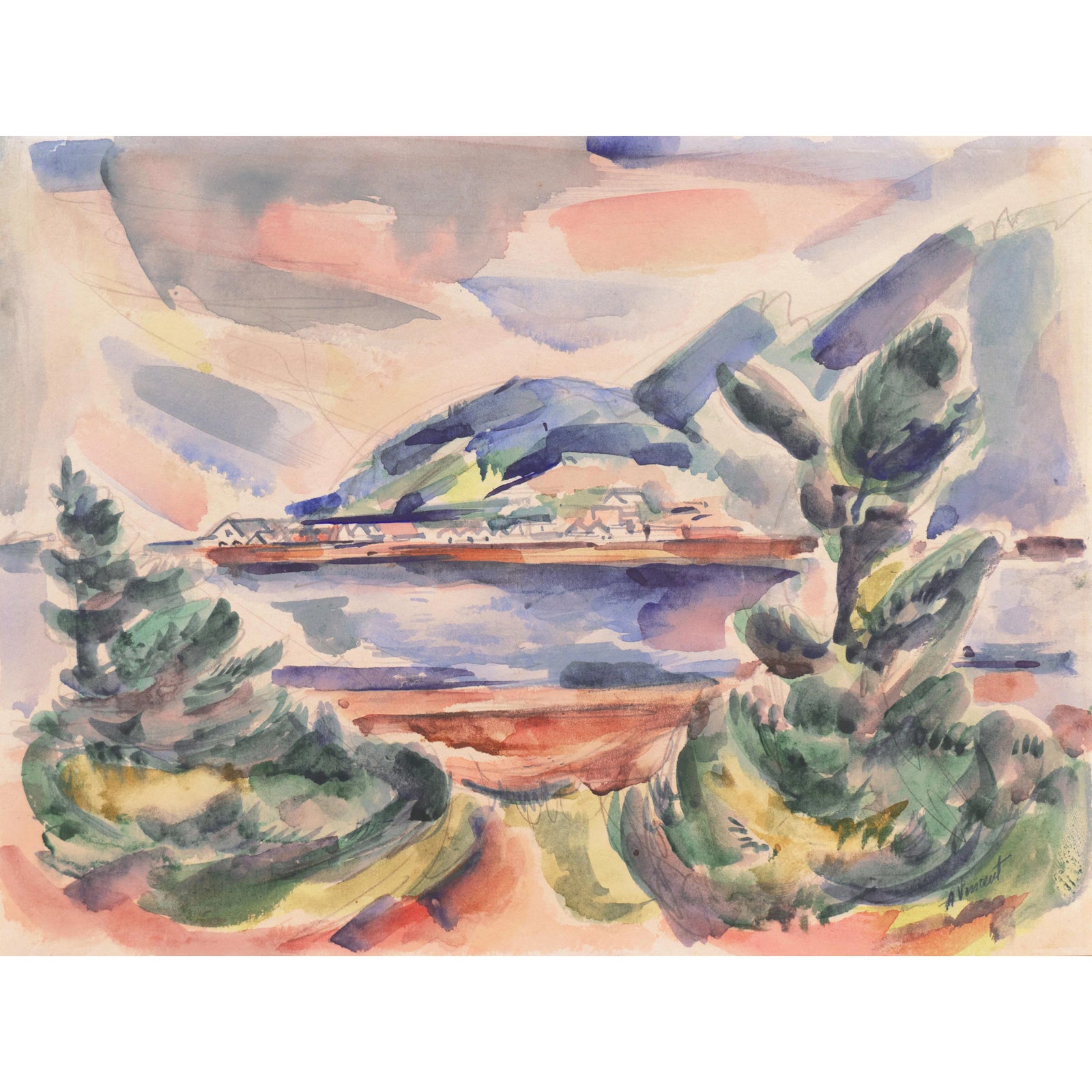 'Oregon Coast' by Andrew Vincent, 1945, Art Institute of Chicago, Works ...