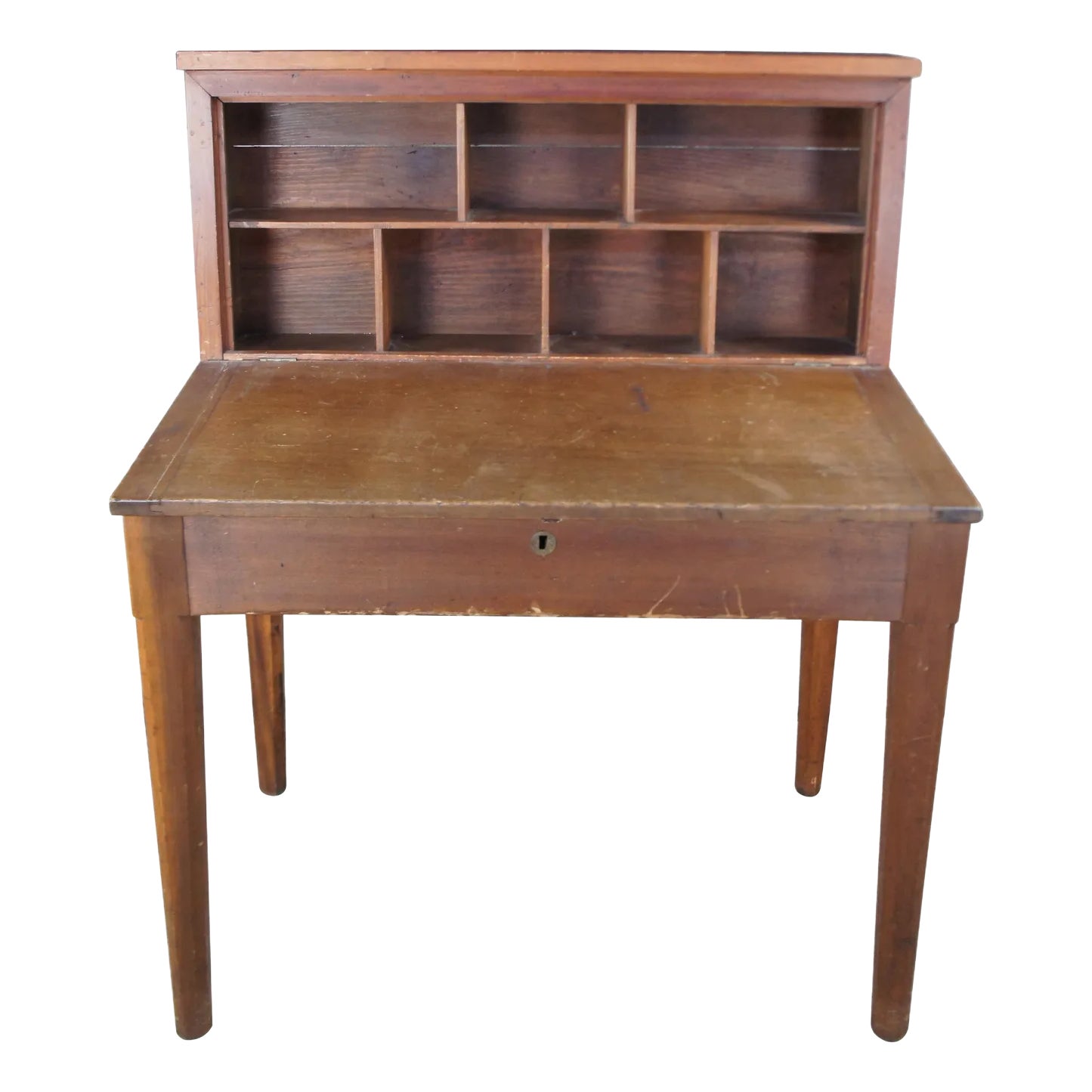 1930s Vintage American Country Benchmade Pine Clerks Secretary Writing ...