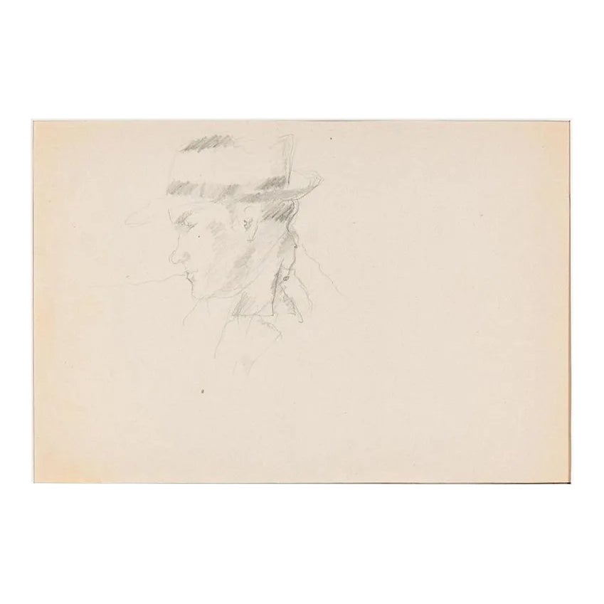 Portrait of a Man - Original Pencil Drawing by Ildebrando Urbani ...