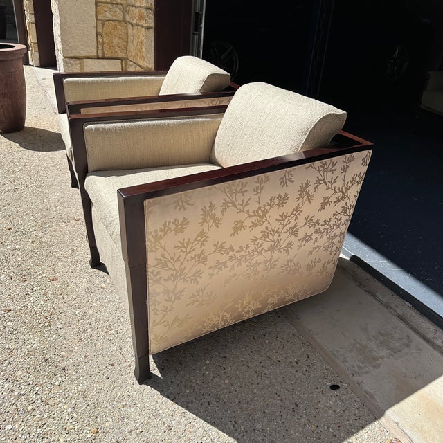 Pair of Bill Sofield for Baker Salon Chairs | Chairish