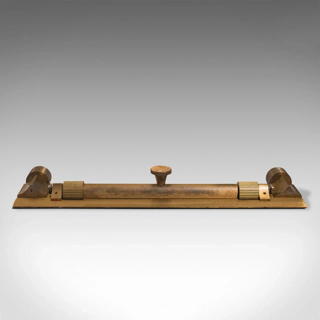 1910s Antique Edwardian English Brass Rolling Parallel Rule | Chairish