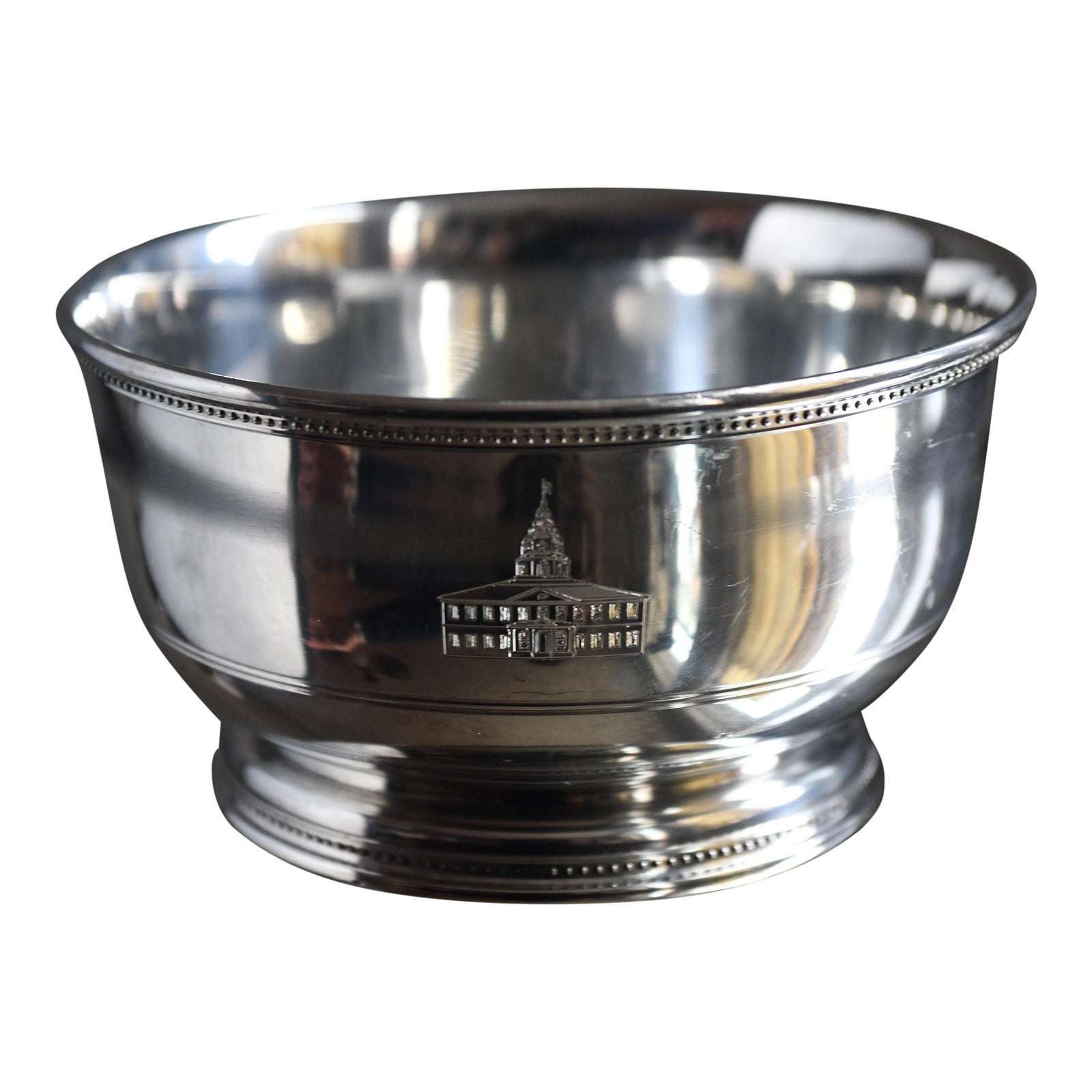 1960s Salisbury Pewter Images of America Revere Bowl With Maryland ...