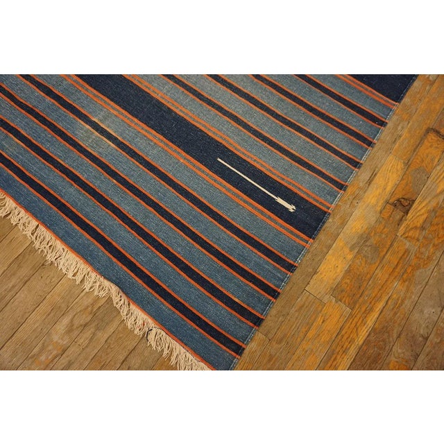 1930s Indian Cotton Dhurrie Carpet ( 5'3" X 8'3" - 160 X 252 ) | Chairish