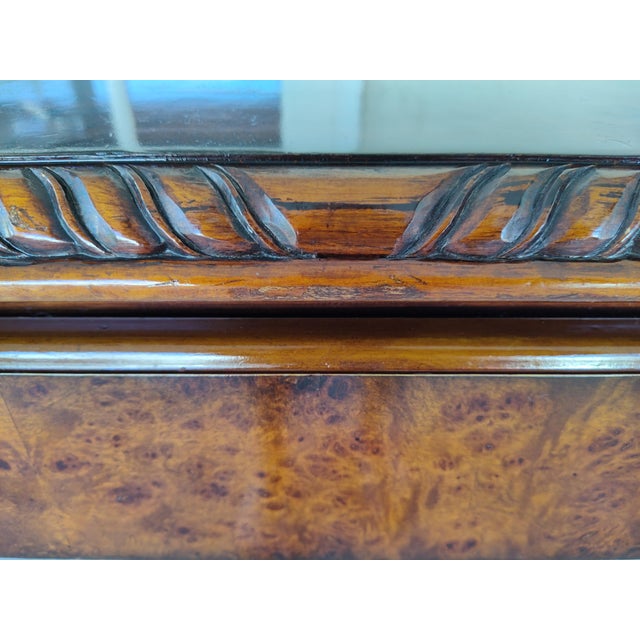 Queen Anne Style Ornate Writing Desk | Chairish